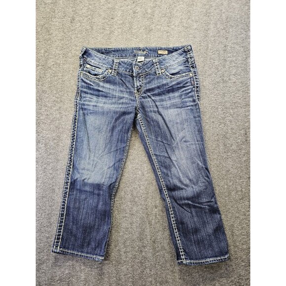 Silver Jeans | Jeans | Silver Jeans Mckenzie Capri Size 3 Dark Blue ...